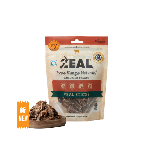 Zeal Veal Sticks 紐西蘭牛仔肉條 125g - BC Pets 寵物用品中心 - 門市/網上/電話購買.免費送貨.行貨保證