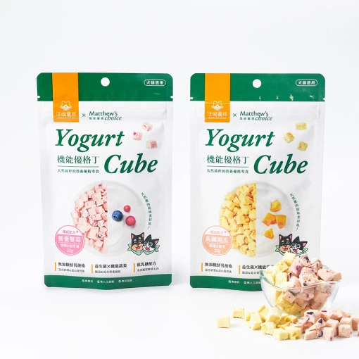 汪喵星球×馬修嚴選 機能優格丁 (犬貓用) 22g (可選款式) - BC Pets 寵物用品中心 - 門市/網上/電話購買.免費送貨.行貨保證